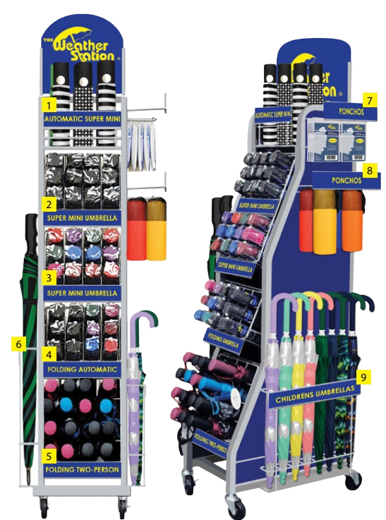 Umbrella Displays - Umbrella Bazaar - A Wholesale Umbrella Supplier